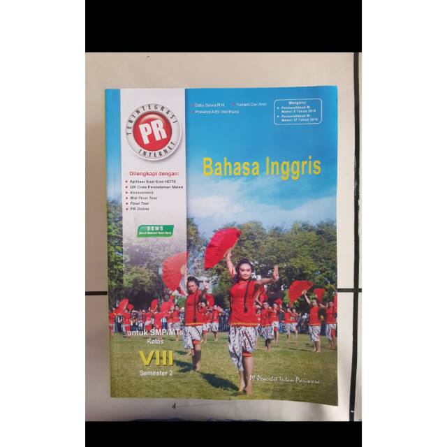 Jual Buku PR Bahasa Inggris Kelas 8 Semester 2 Revisi Intan Pariwara | Shopee Indonesia