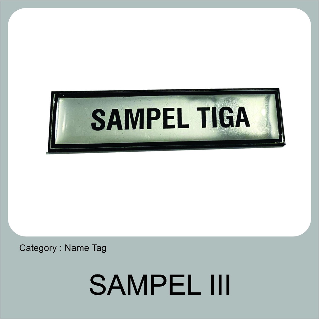 Jual Name Tag Akrilik Keren Cetak Custom, Cocok untuk Seragam Sampel ...