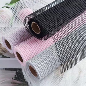 Jual Kertas Buket Jaring Bulat Flower Wrapping Mesh Roll Poly Net Round ...