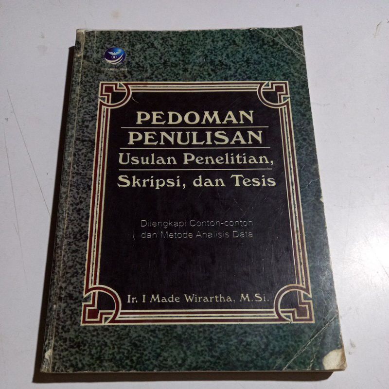 Jual PEDOMAN PENULISAN Usulan Penelitian,Skripsi,dan Tesis. | Shopee ...