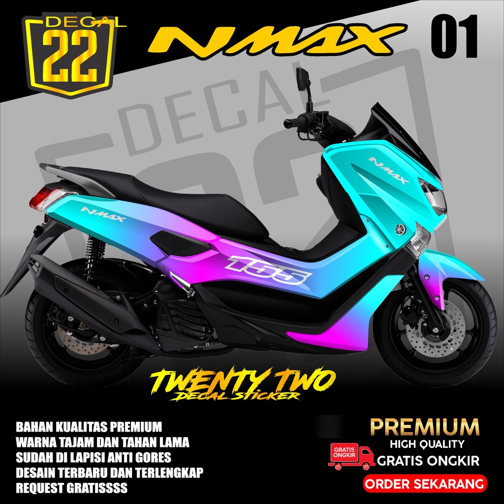 Jual Decal STIKER Nmax Old Full Body STRIPING NMAX OLD Full Body kode ...