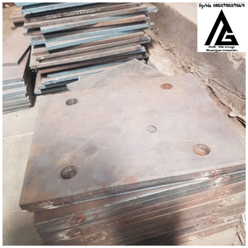 Jual Base Plat / Plat Besi 12mm 40x40cm + Bor | Shopee Indonesia