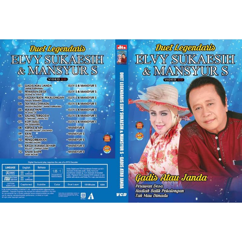 Jual KASET VCD LAGU MUSIK DANGDUT DUET LEGENDARIS ELVY SUKAESIH & MANSYUR S | Shopee Indonesia