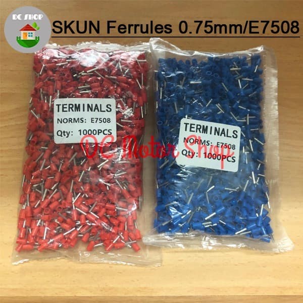 Jual Skun Kabel Tusuk Ferulles/Ferrules 0.75mm 0.75 mm 0,75mm 0,75 mm ...