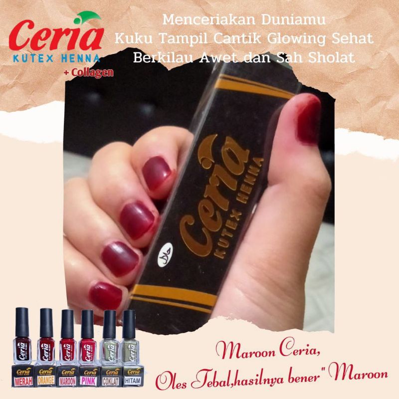Jual Henna / Cat Kuku Razeta dan Ceria ( Henna cat kuku halal sah untuk ...