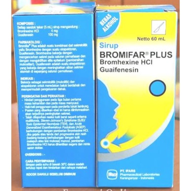 Jual Bromifar Plus Obat Batuk Berdahak,1 Botol @ 60 mL | Shopee Indonesia
