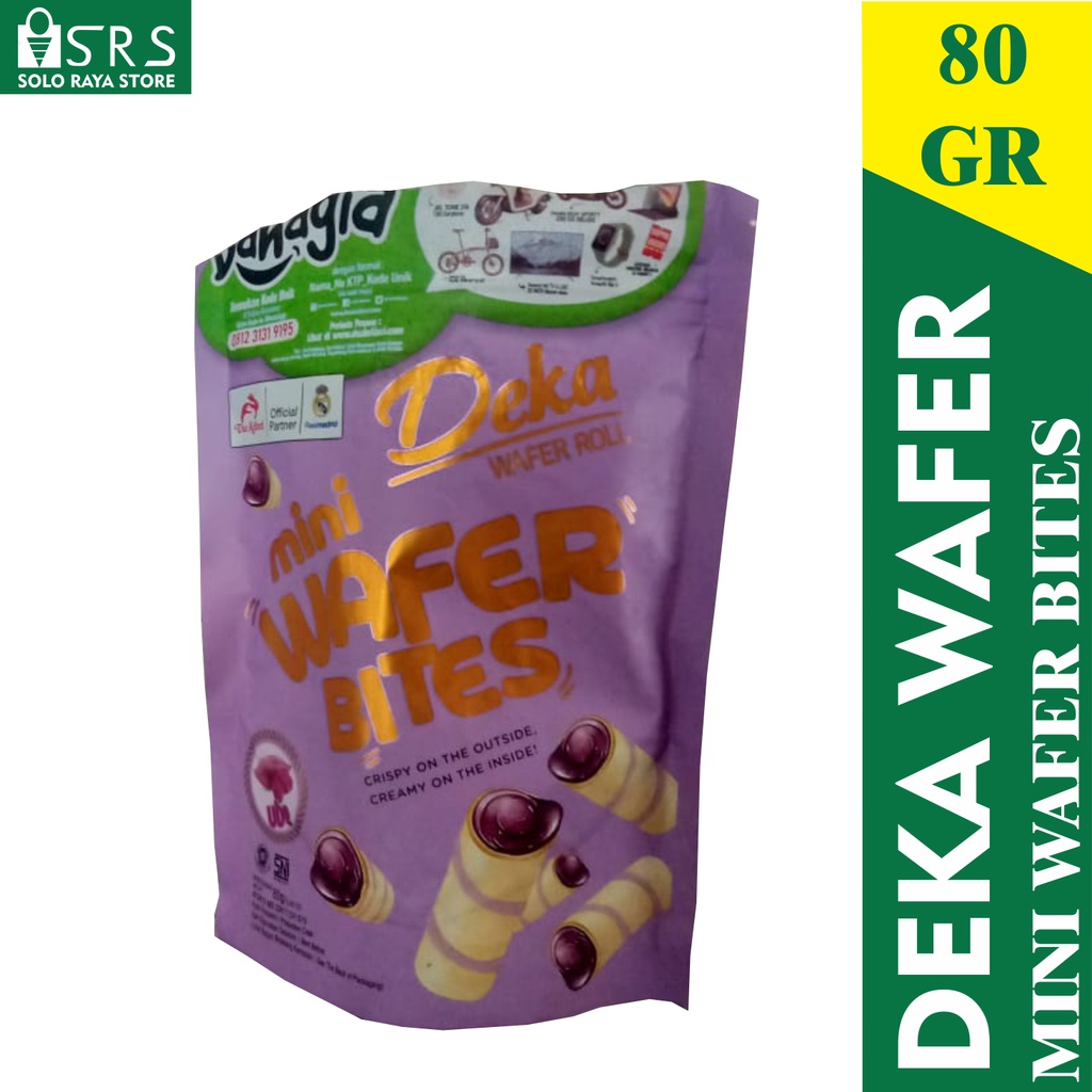 Jual deka wafer mini roll coklat/ Deka mini wafer bites choco/ DEKA ...