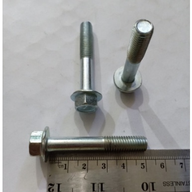 Jual BAUT TOPI / FLANGE BOLT PUTIH M8 X 50MM (KUNCI 12) | Shopee Indonesia