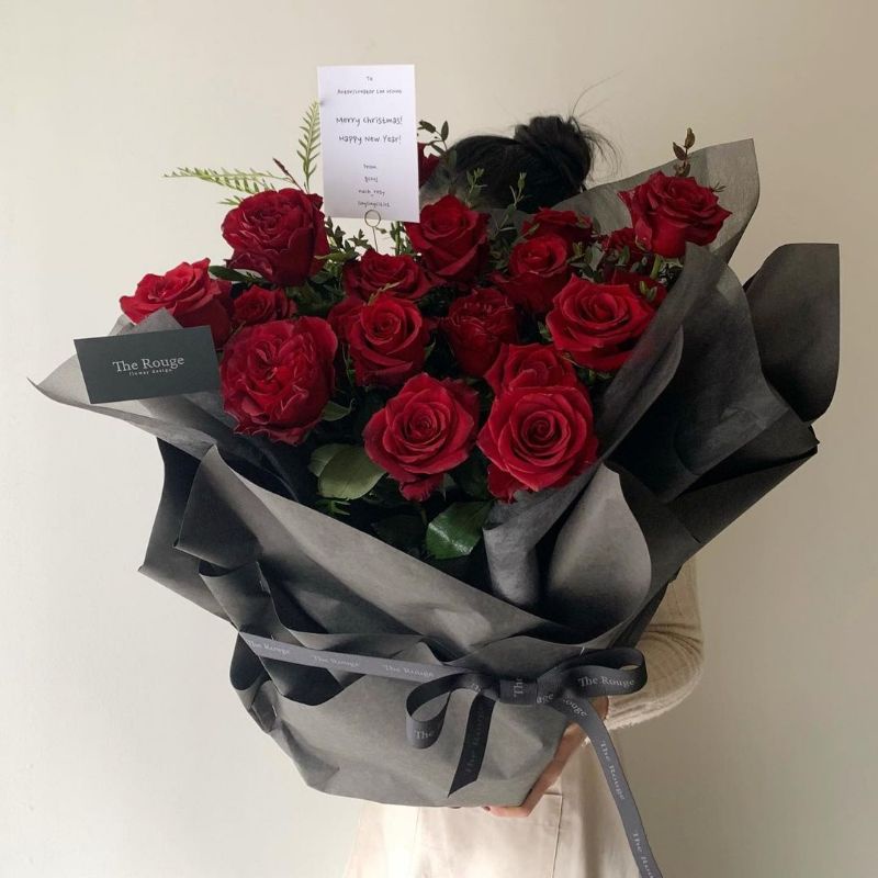 Jual The Rouge flower Box Buket 20 Tangkai Sexy Rose Premium bouqet ...
