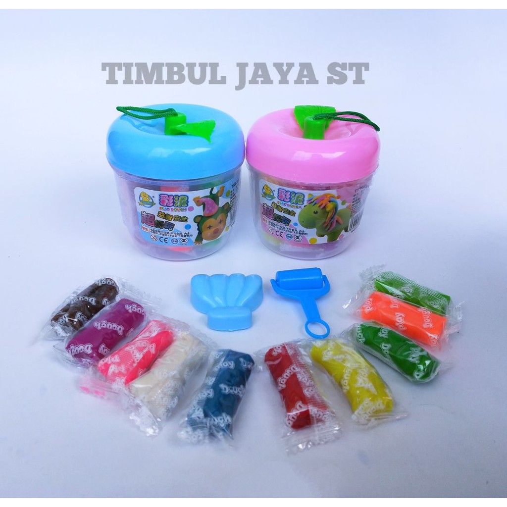 Jual Lilin mainan / plastisin / malam / play dough bentuk apel 8318 ...