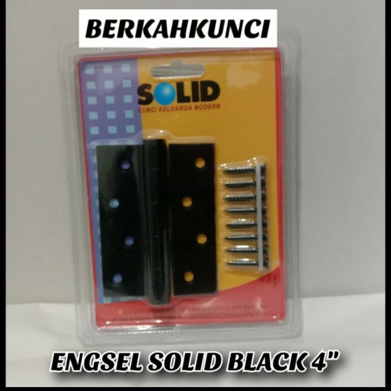 Jual ENGSEL PINTU SOLID 4" BLACK EK 17 4BB | Shopee Indonesia