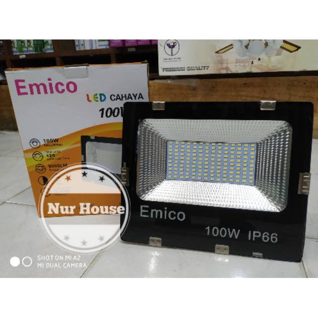 Jual lampu sorot led 100 watt lampu taman led emico 100 watt waterproof lampu baner lampu ...