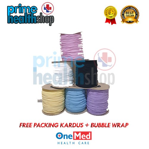 Jual Tali Masker / Karet Elastis Bulat 3mm Roll (200 gram / +- 240 ...