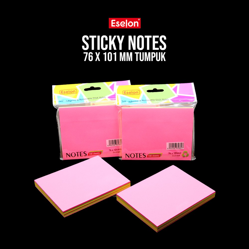 Jual Sticky Notes / Sticky Notes Eselon / Sticky Notes Polos 76*101mm ...