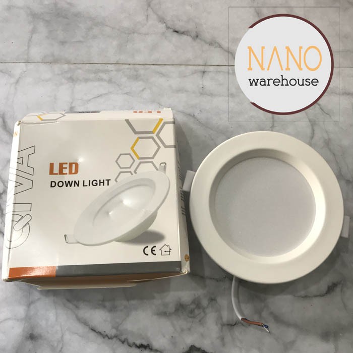 Jual Lampu Downlight Plafon Ceiling LED Panel 6W 6 Watt Bulat Qiva ...