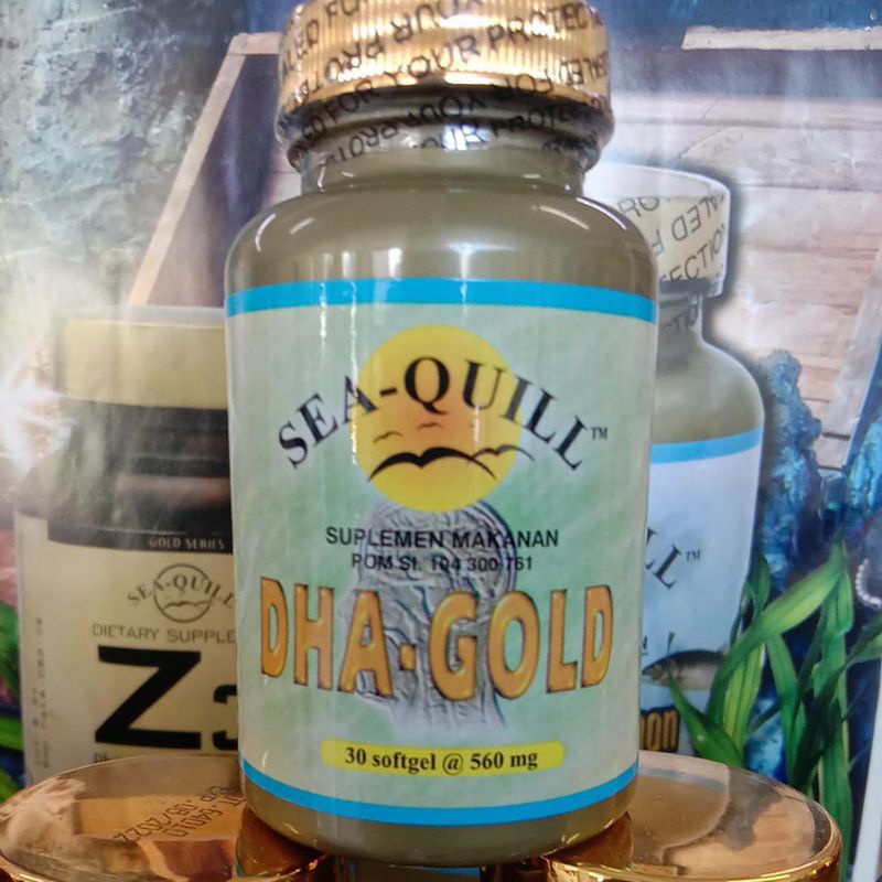 Jual Sea Quill DHA GOLD Original From USA isi 30 softgel | Shopee Indonesia