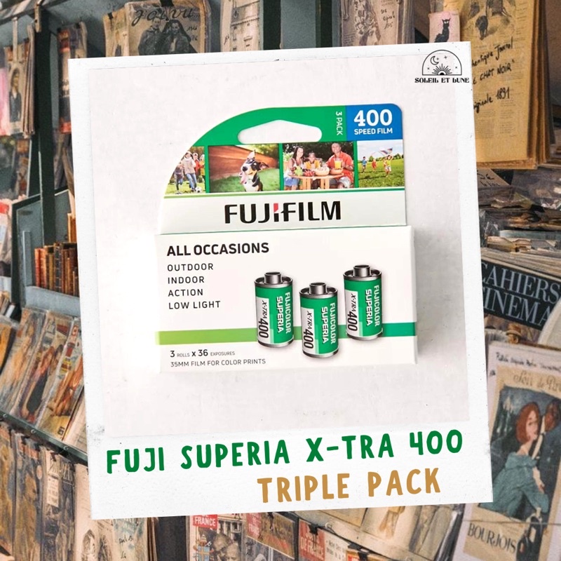 Jual Fujifilm Superia X-Tra 400 Triple Pack - Roll Film 35mm, ISO 400, 36exp | Shopee Indonesia