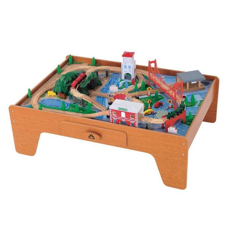 Jual ELC Wooden Big City Train Table | Shopee Indonesia