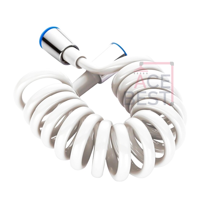 Jual Selang Spiral Shower Bahan PVC Fleksibel Warna Putih Panjang 150 ...