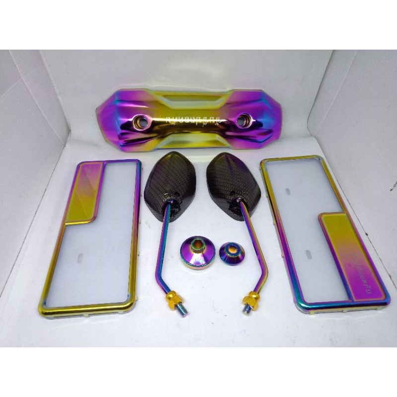Jual paketan variasi motor 3tone rainbow thailok gear box-tameng-spion ...
