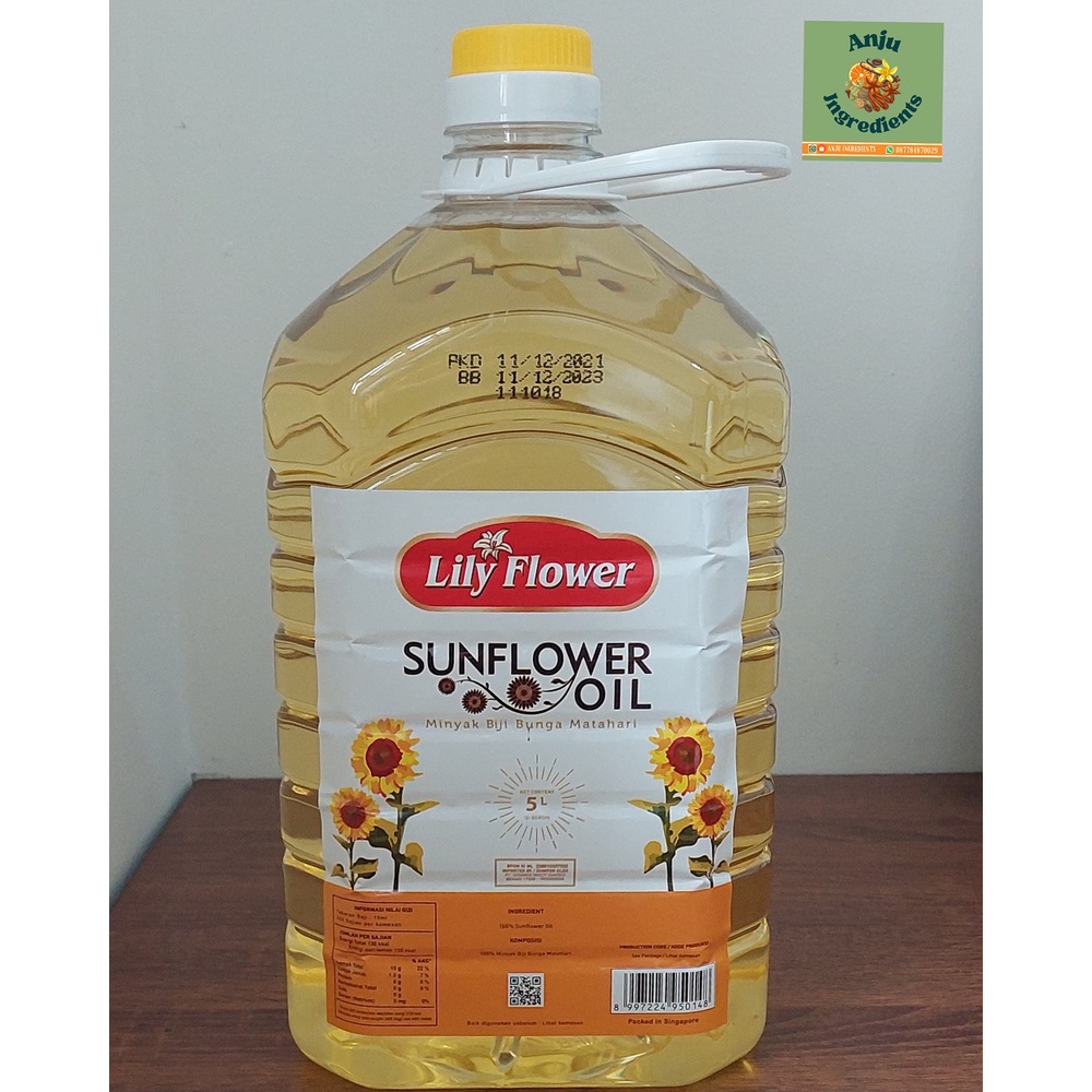 Jual Sunflower Oil 5L / minyak Biji Bunga Matahari lily flower / Sun ...
