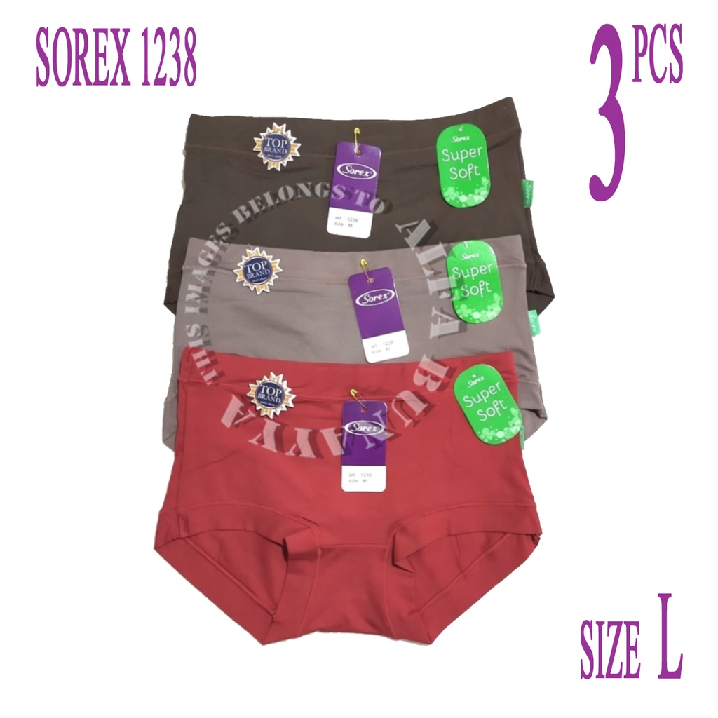 Jual 3 Pcs Celana Dalam Wanita Sorex 1239 Super Soft Underwear CD | Shopee Indonesia