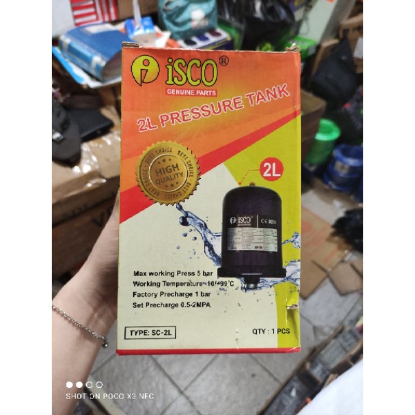 Jual TABUNG BESI OTOMATIS MESIN AIR ISCO 2LITER | Shopee Indonesia
