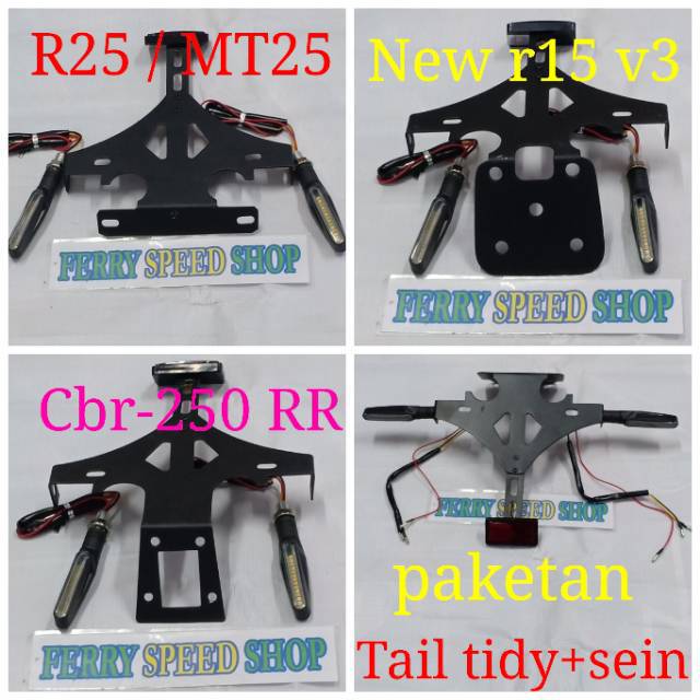 Jual Paketan lampu sen led running plus Tail tidy Ninja 250 f oldi Z250 ...