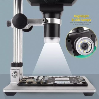 Jual Microscope digital G1200 layar 7inchi 1200x 12mp | Shopee Indonesia