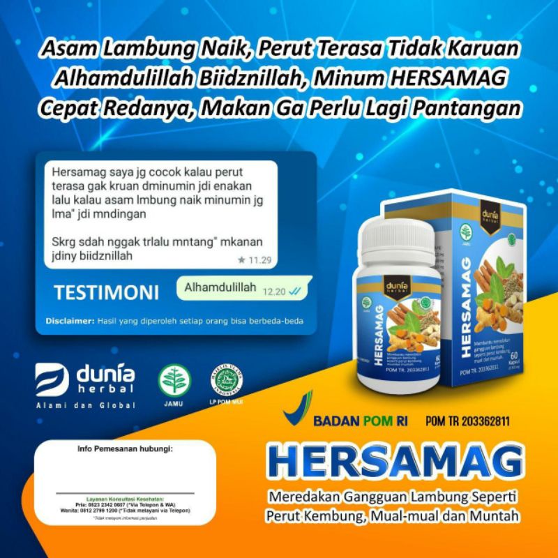Jual HERSAMAG/OBAT HERBAL MAAG KAPSUL GERD TUKAK LAMBUNG | Shopee Indonesia