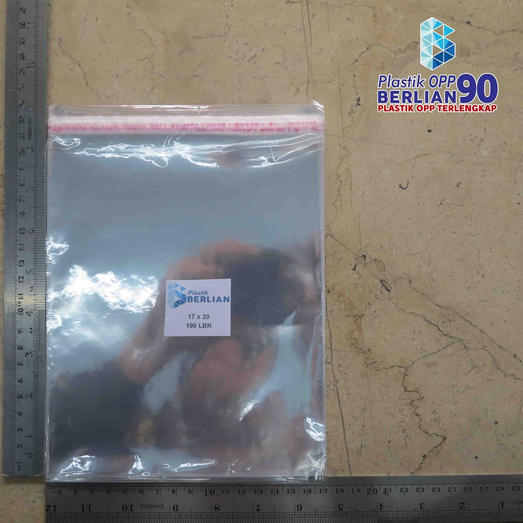 Jual Plastik OPP 17 X 20 CM 20 MIC 100LBR Lem Atau Seal | Shopee Indonesia