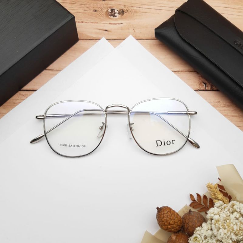 Jual Frame Kacamata Wanita Di0R 8260 Elegan Mewah | Shopee Indonesia