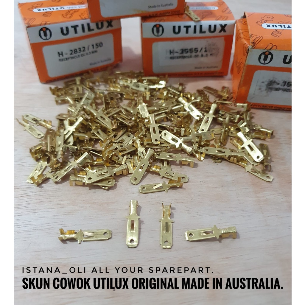 Jual Terminal Skun Utilux Gepeng Cowok Male Original Made in Australia ...