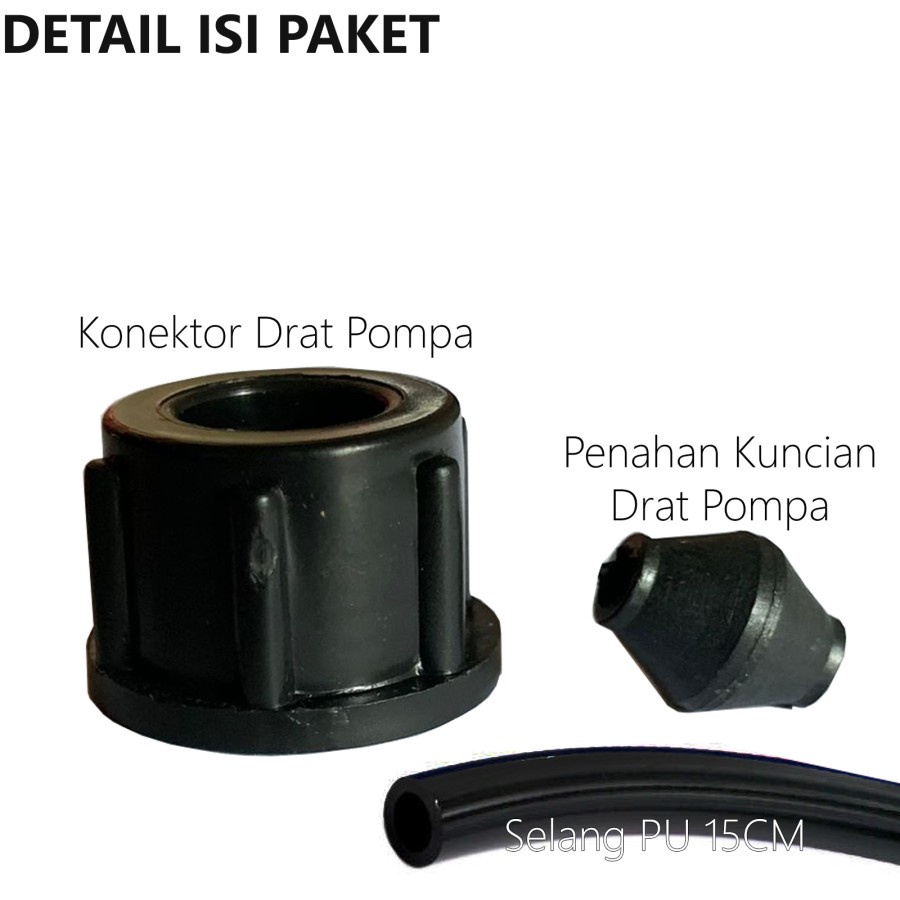 Jual Nepel output Pompa DC 12v Drat 18MM untuk Rangkaian pompa box ...
