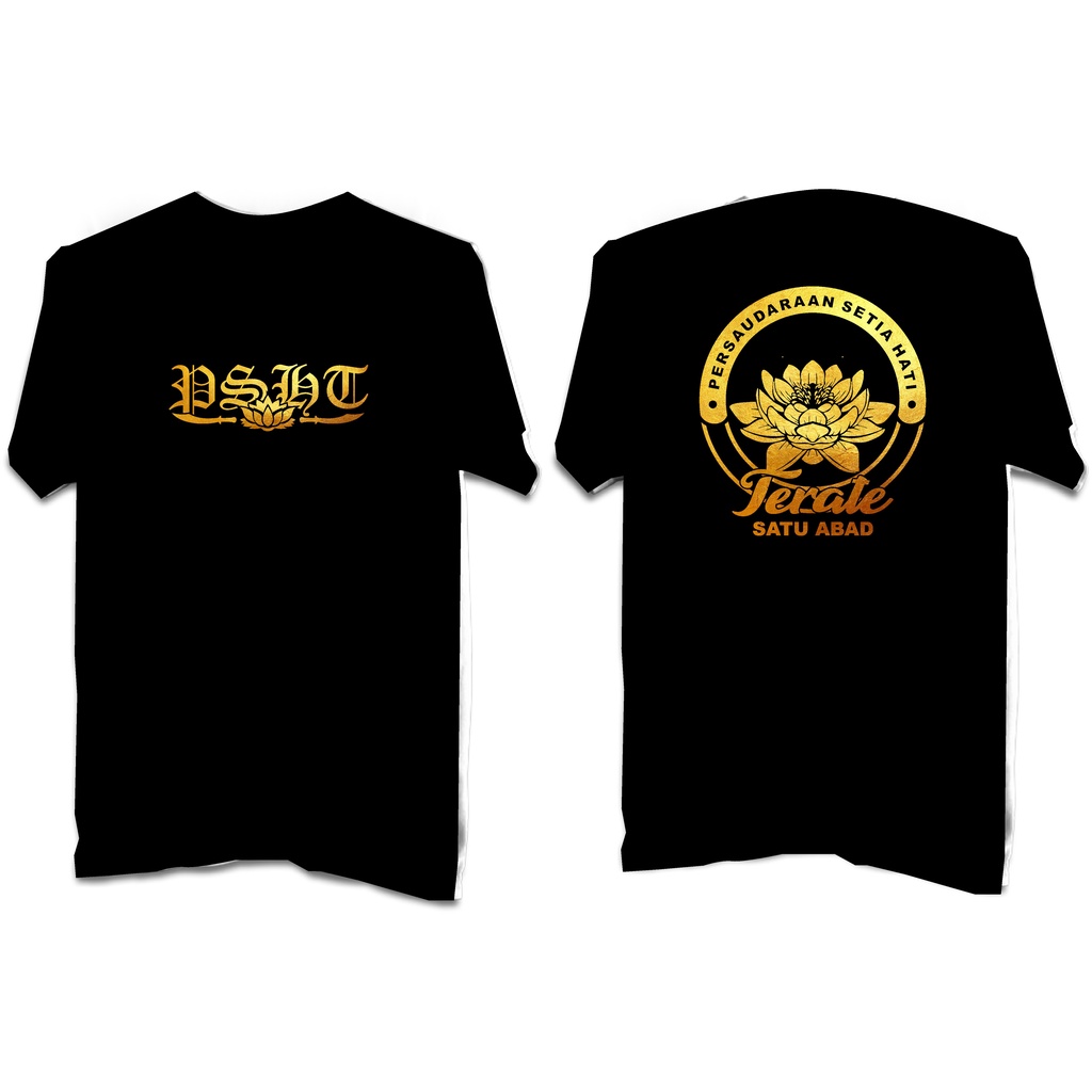 Jual Kaos Psht satu abad warna Gold Emas Terate Katon Combed 24s ...