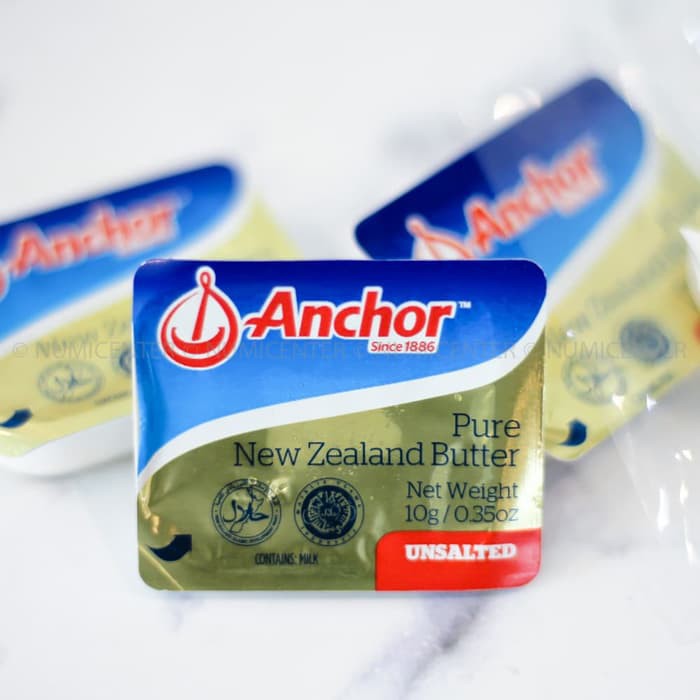 Jual NEW Anchor unsalted butter (ub) / Anchor Salted Butter @7GR 10 ...