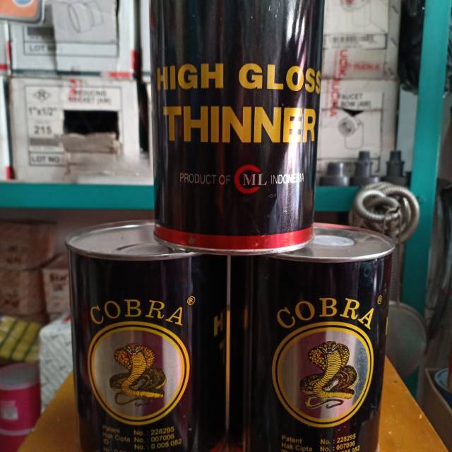 Jual Minyak pengencer thinner merek cobra 1liter | Shopee Indonesia