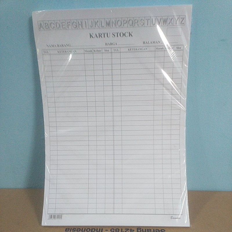 Jual KARTU STOCK BAMBOO A4 PER PACK | Shopee Indonesia