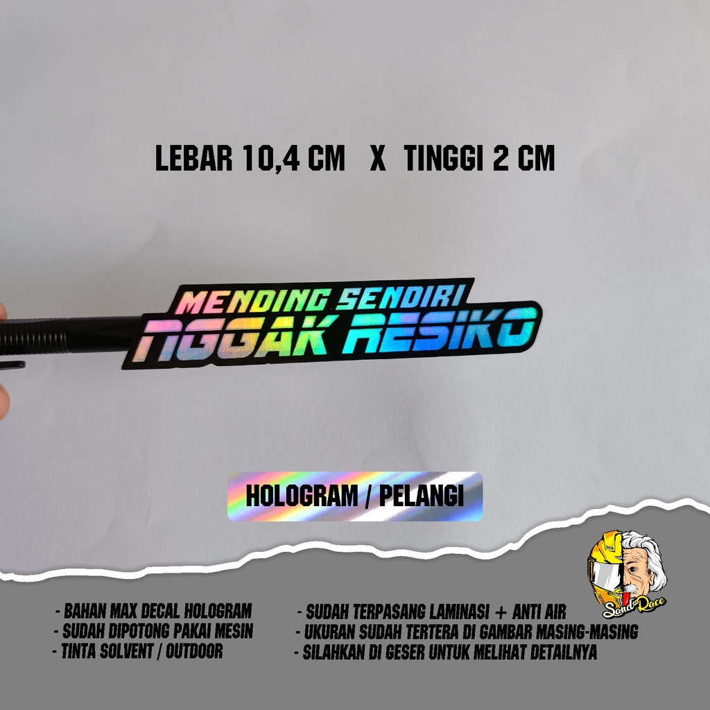 Jual sticker kata kata / sticker hitz / sticker viral / sticker bengkel ...