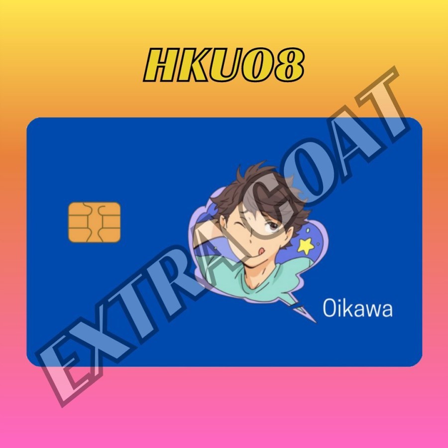 Jual Geto card skin kartu atm sticker emoney HAIKYU | Shopee Indonesia