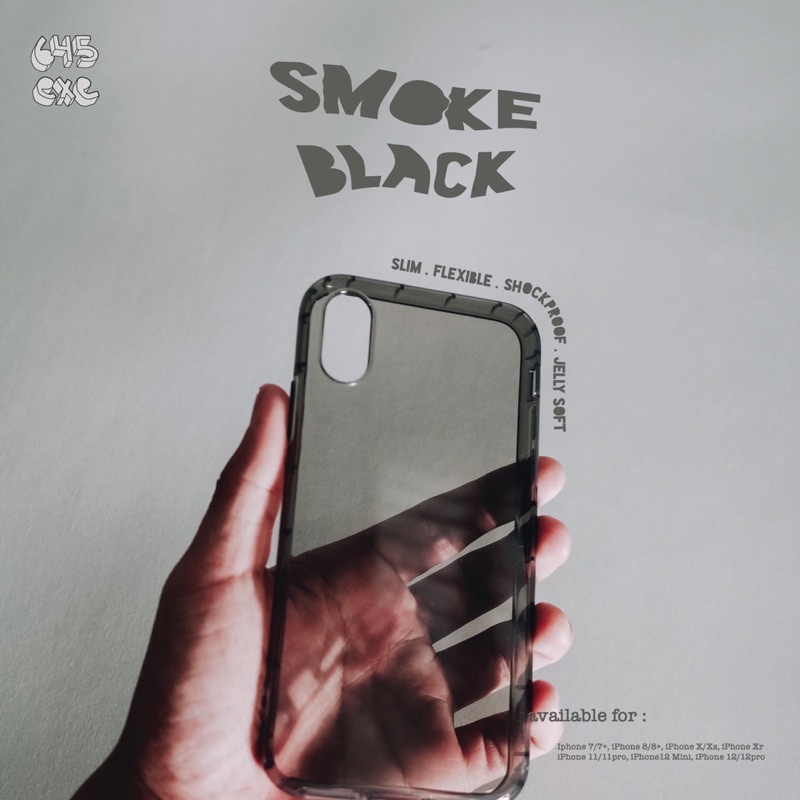Jual Transparent Black soft case for iPhone | Shopee Indonesia