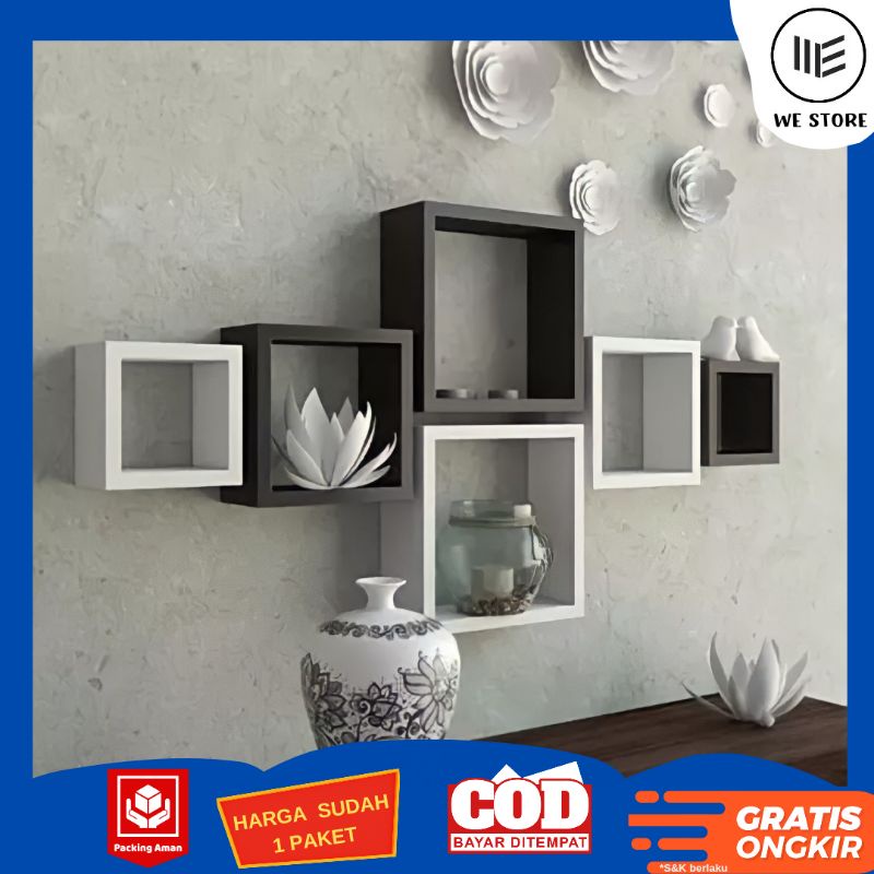 Jual HIASAN DINDING KOTAK RAK TEMBOK GANTUNG DEKORASI RUANG TAMU ...