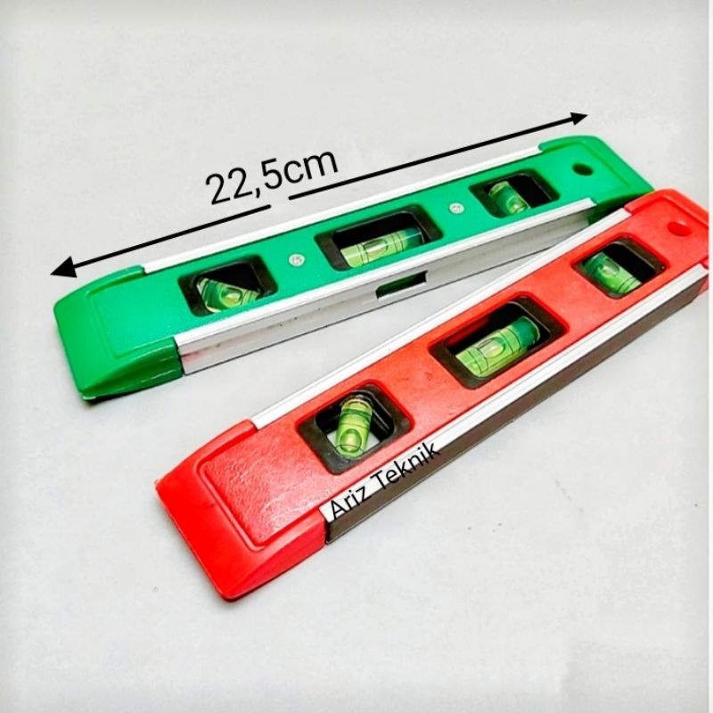 Jual Waterpass Mini Mistar Air Magnet Waterpas Unik Pendek 9inch 22,5cm ...