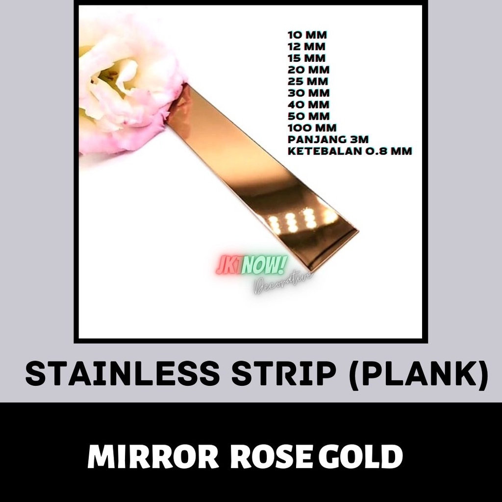 Jual LIST PLAT STRIP 100 mm | LIS STRIP MIRROR STAINLESS STEEL 201 ...
