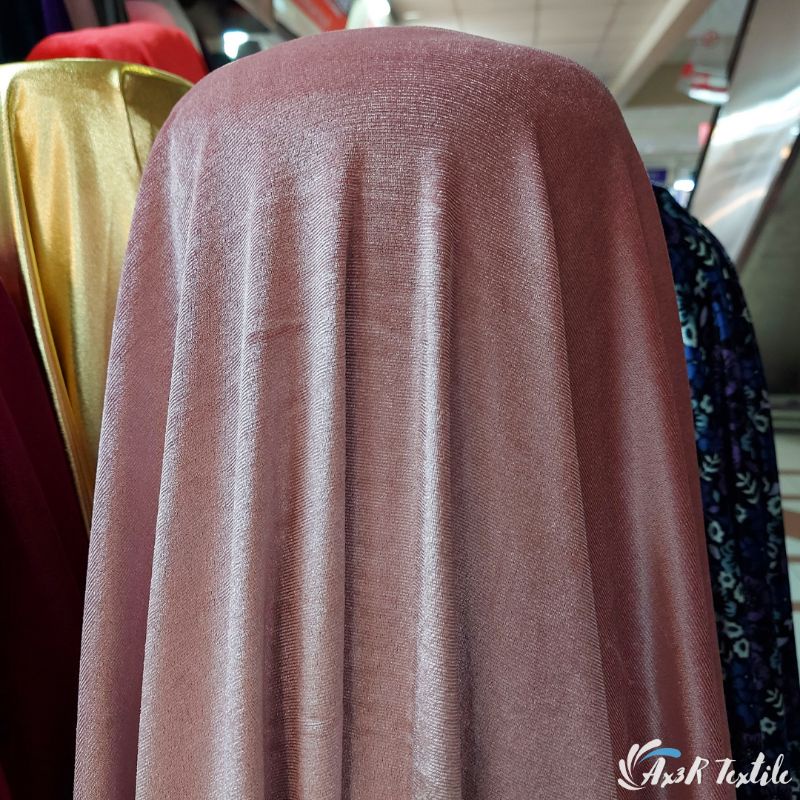 Jual Beludru Dusty Pink Bahan Bludru Streth Garmen Impor | Shopee Indonesia