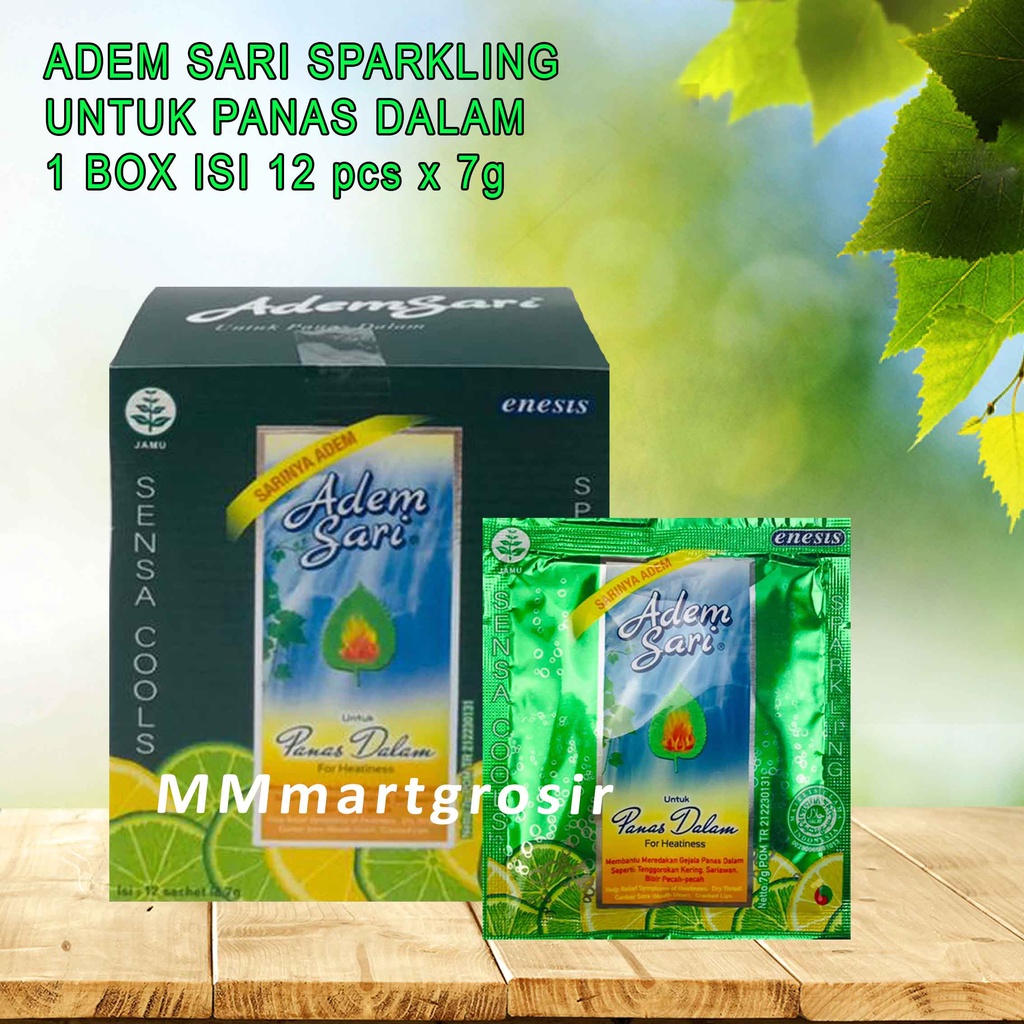 Jual Adem Sari / Untuk Panas Dalam / Sparkling Sensa Cools / 1 Box Isi ...