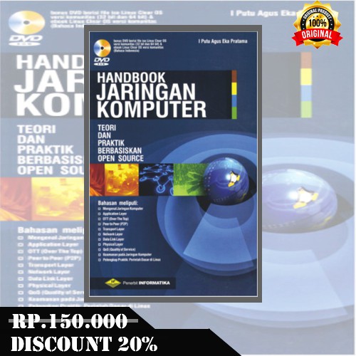 Jual TERMURAH 100% ORIGINAL BUKU HANDBOOK JARINGAN KOMPUTER + DVD ...