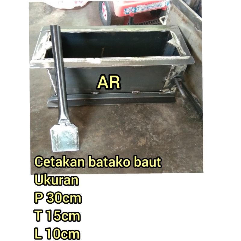Jual alat cetak batako atau cetakan batako model baut ukuran 30x15x10cm ...
