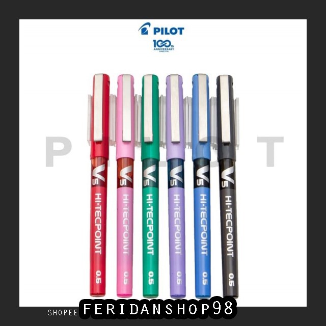 Jual FR35 PULPEN PILOT HI-TECHPOINT BX-V5 BEST PULPEN SERI "V" - HITAM ...