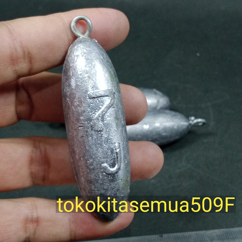 Jual Bandul Timah Pemberat Pancing Model J7 spek ID0509F | Shopee Indonesia